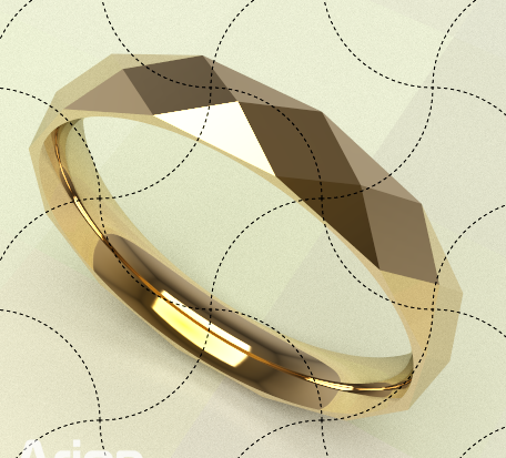 STL file Fine Jewelry, Faceted Ring 01 💍 ・3D printer design to download ...