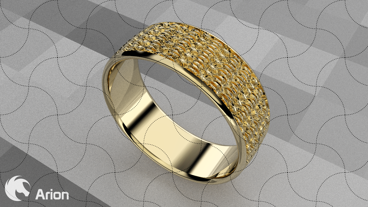 STL file Fine Jewelry, Pixel Texture Ring 💍 ・3D printer model to ...