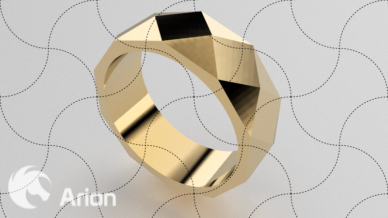 STL file Fine Jewelry, Faceted Ring 03 💍・3D printable design to ...