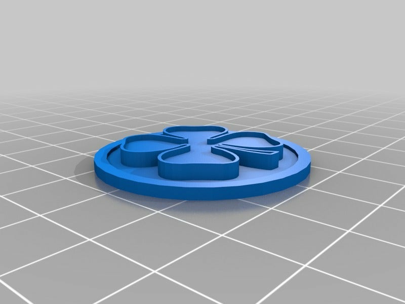 Free STL file Clover Button ☘️ ・3D print object to download・Cults
