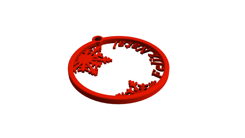 STL file Christmas keychain 🎄 (3MF and GCODE)・3D printing design to ...