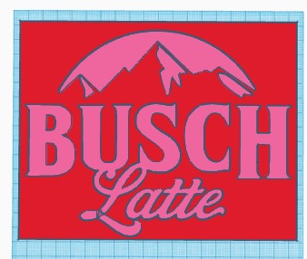 🎨 Busch Latte Litho・Free STL File for ・Cults