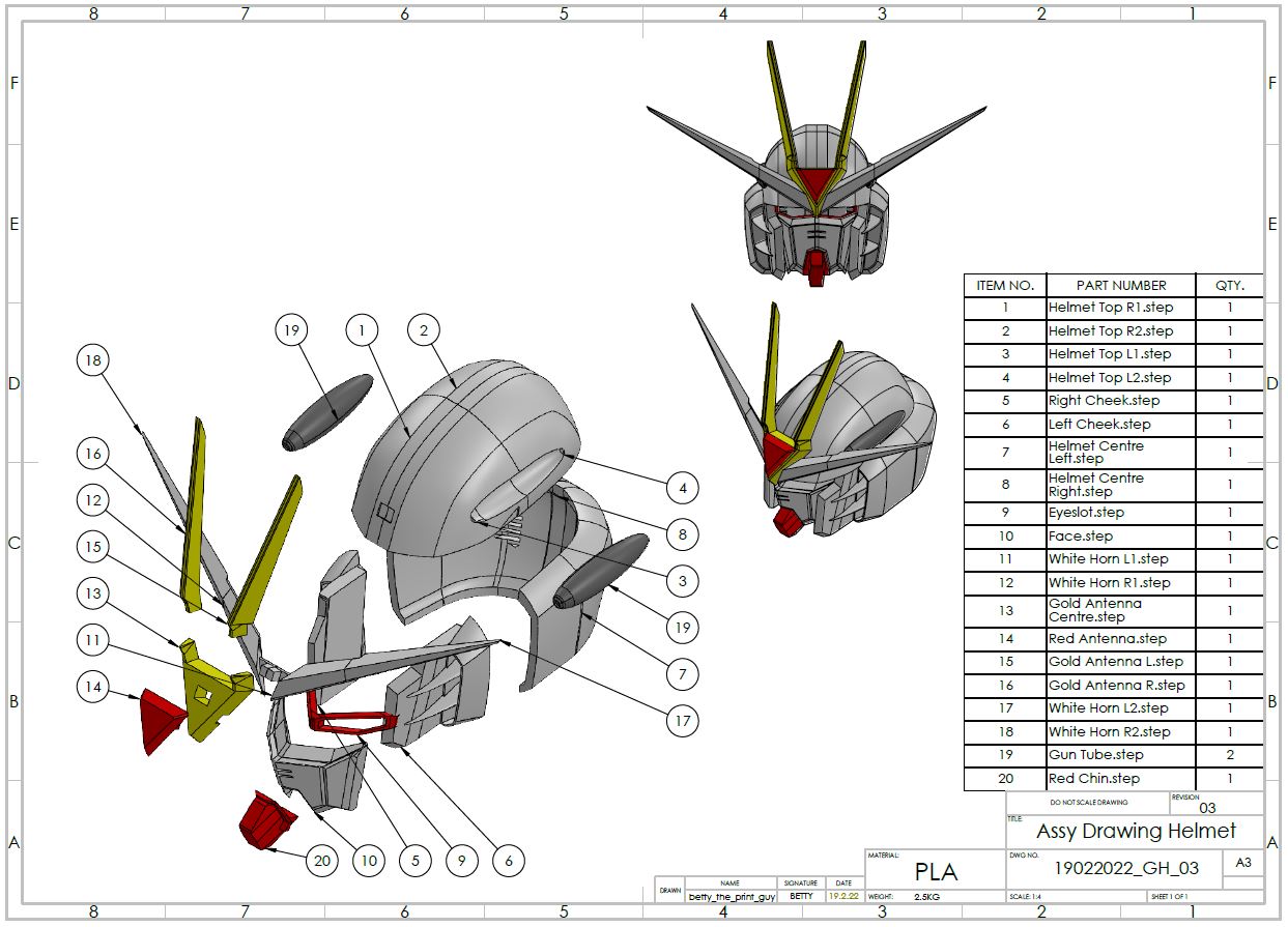 🤖 Freedom Gundam Helmet・ STL File for 3D printing・Cults