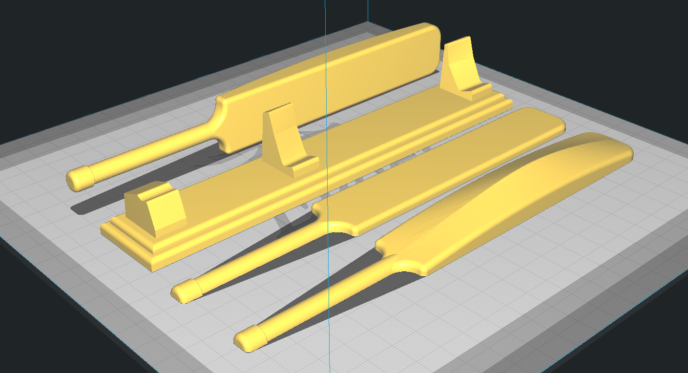 🦗 Cricket Bat on a Trophy Stand・ STL File for ・Cults