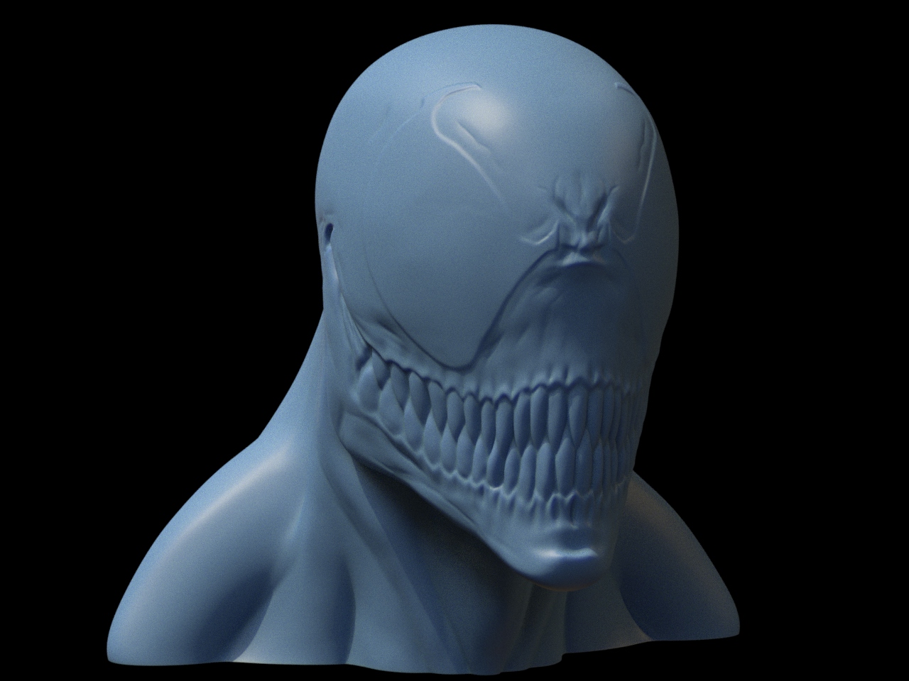 STL file Venom Head 🦸‍♂️ (OBJ)・3D printable design to download・Cults