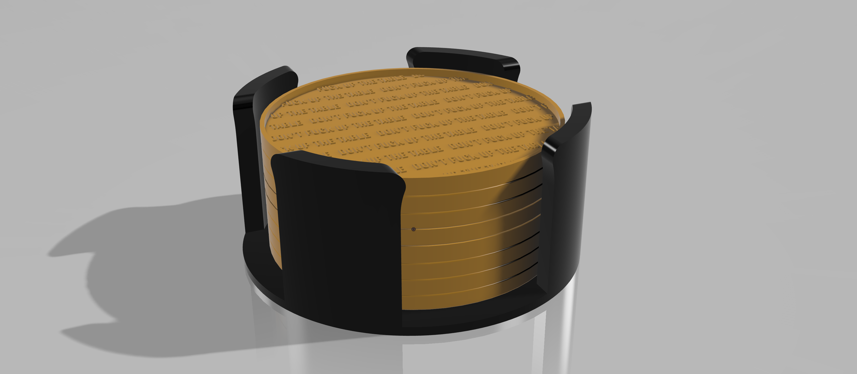 🍹 The Drink Coaster V3・Free STL File for ・Cults