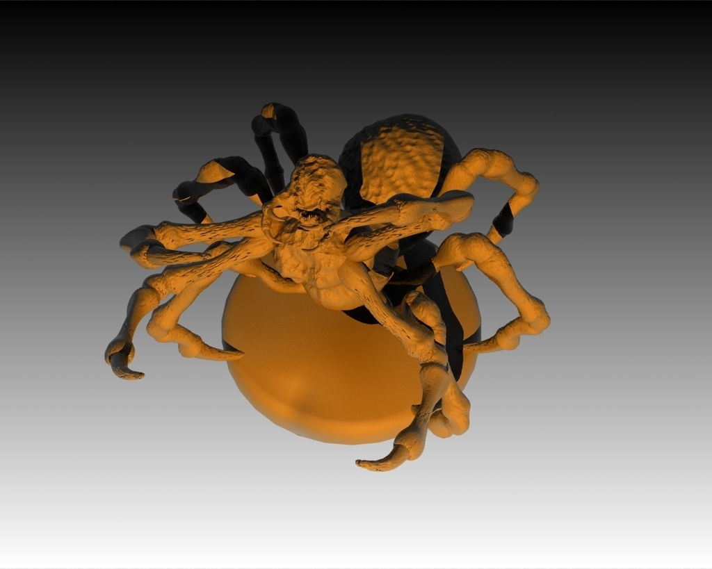 🕷️ Spider monster - Miniature・Free 3D File for ・Cults
