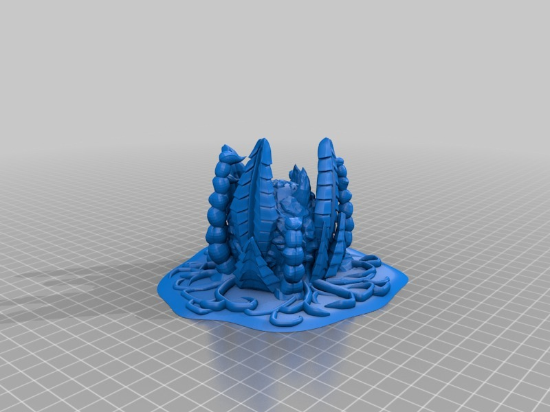 🎲 Zerg - Overmind (now without inverted normals)・Free 3D File for ・Cults