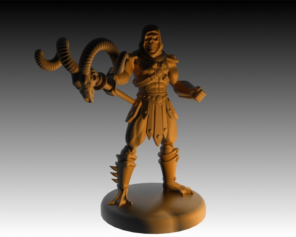 🎲 Skeletor v2 - Masters Of The Universe - Miniature・Free 3D File for ・Cults