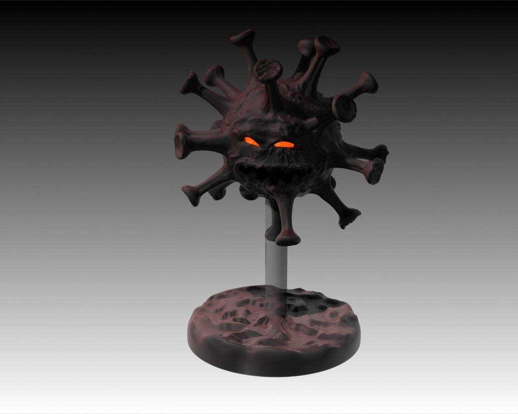 Free 3D file Corona Virus miniature 👽・3D printable model to download・Cults