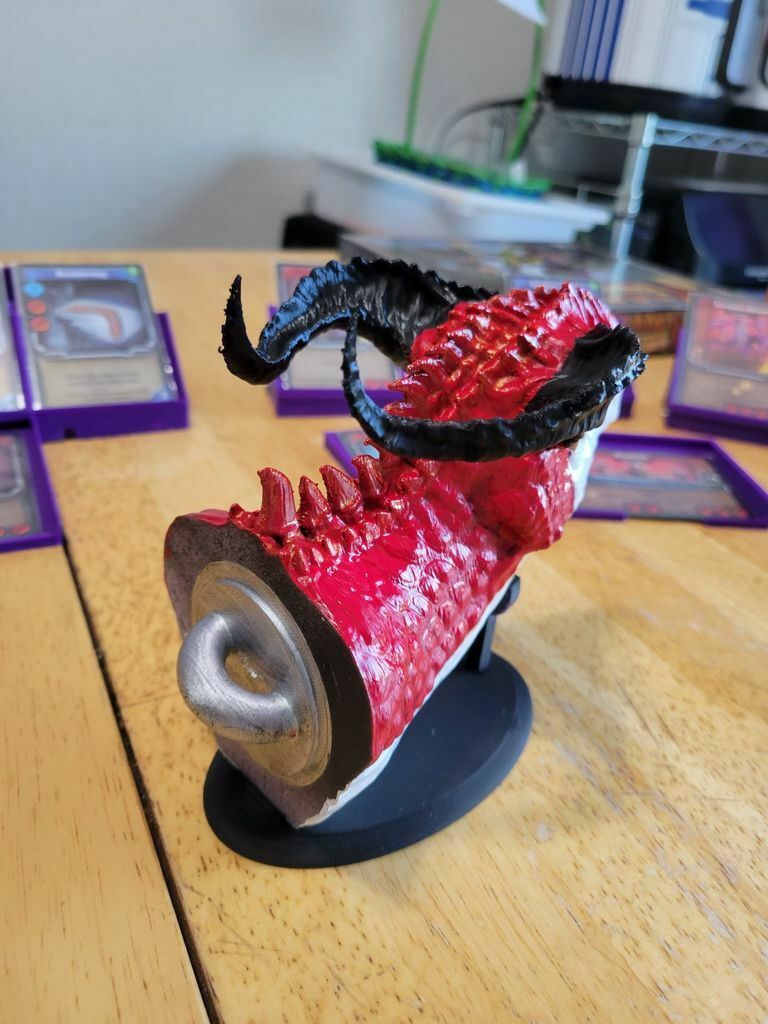 🐉 Clank! Dragon Head cube dispenser・Free 3D File for ・Cults