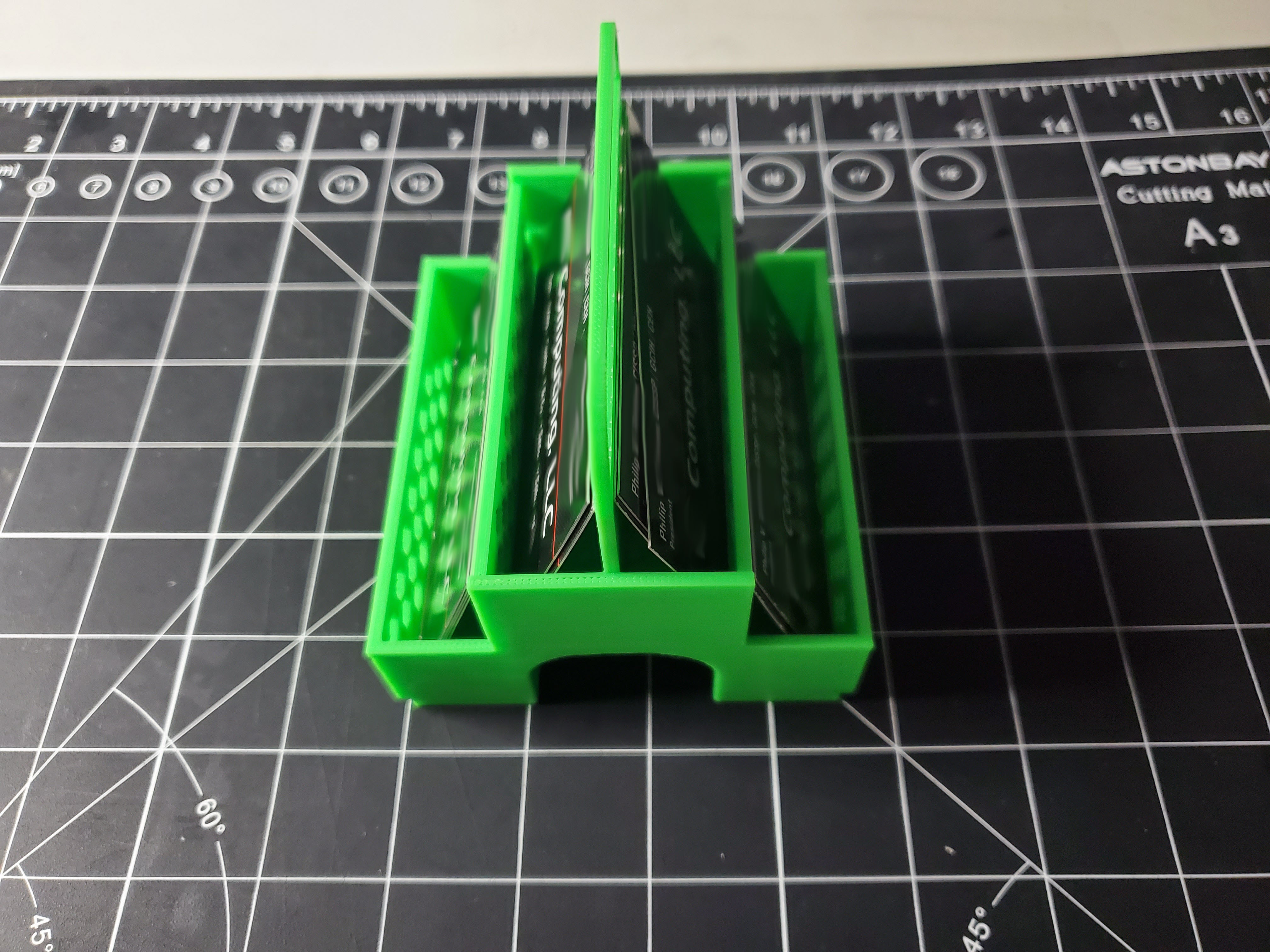 STL file 4 Tier Business Card Holder - artsy design 🃏 ・3D printable ...