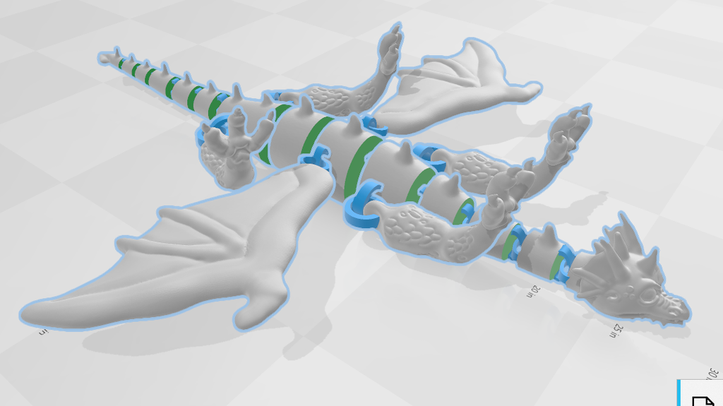 🐉 flexi medieval dragon PROTOTYPE・Free 3D File for ・Cults