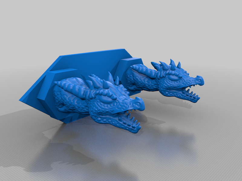 Free 3D file dragon wall hanger 🐉 ・3D print model to download・Cults