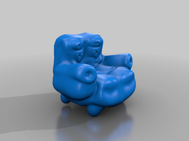 🪑 big comfy chair・Free 3D File for ・Cults