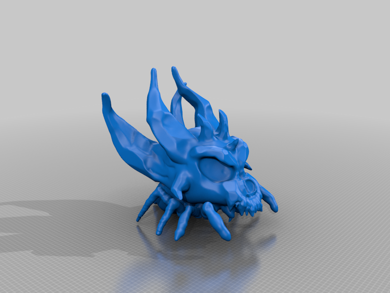 💀 demon skull spider・Free 3D File for ・Cults