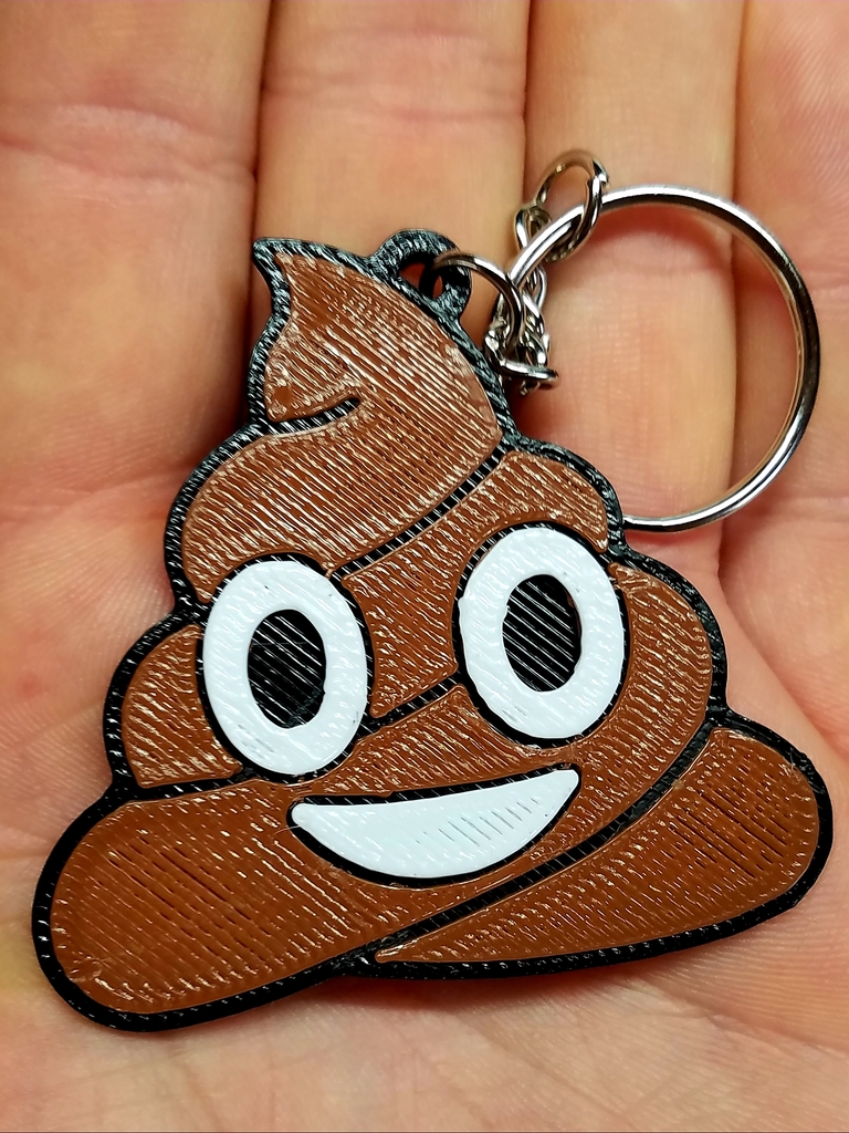 Archivo 3D gratis Llavero Emoji de Caca 🧞‍♂️ ・Plan imprimible en 3D ...