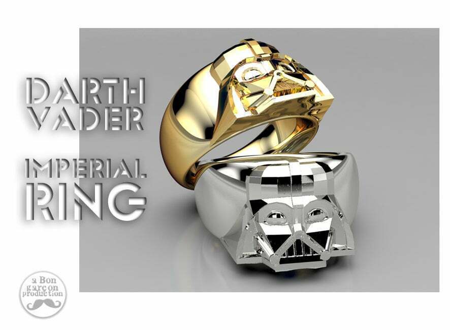 💍 DARTH VADER RING -the Next Ring Episode Size 9-・Free STL File for ・Cults