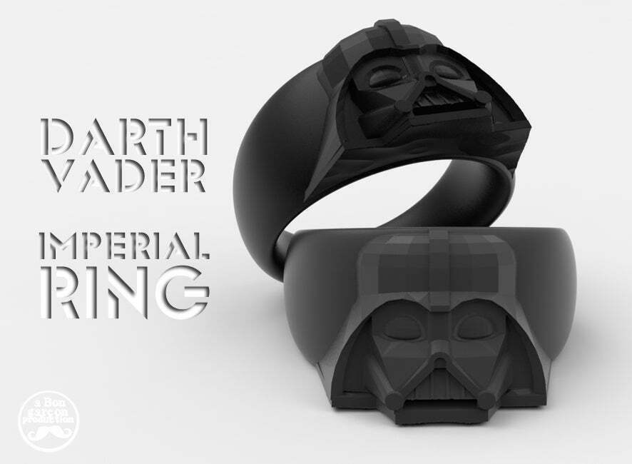 💍 DARTH VADER RING -the Next Ring Episode Size 9-・Free STL File for ・Cults