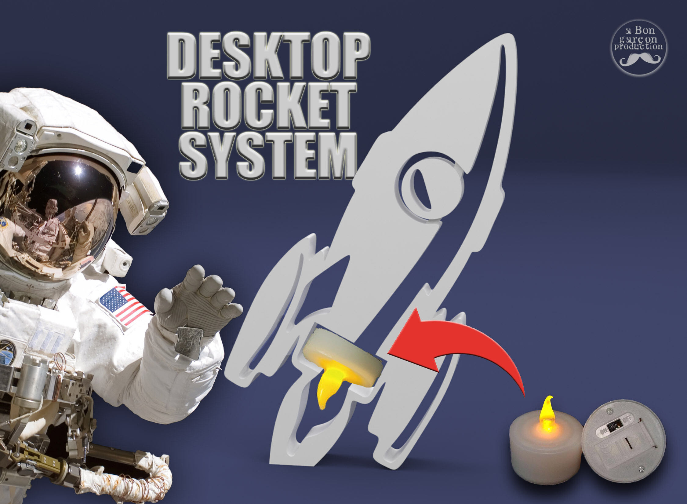 Free STL file DESKTOP ROCKET 🚀 ・Template to download and 3D print・Cults