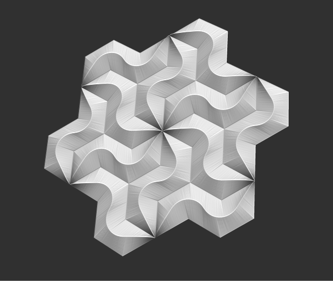 STL file WALL TILE GEOMETRIC 🏠・Design to download and 3D print・Cults