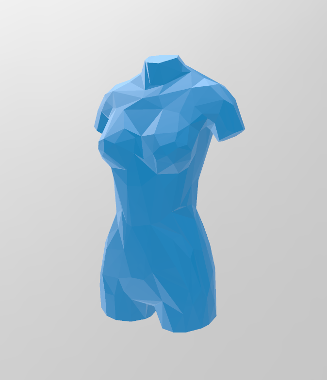 ♀️ Low Poly Female Mannequin Stand – 3D Printable Art Sculpture・ STL ...