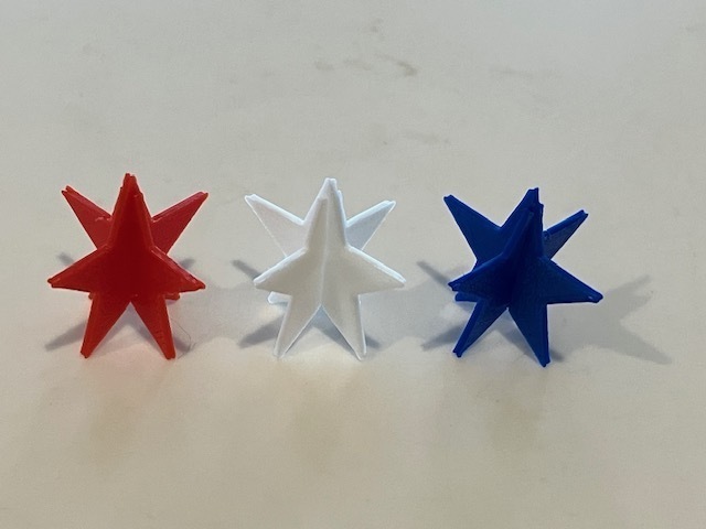 ⭐ Decorative 3D Star・Free 3D File for ・Cults