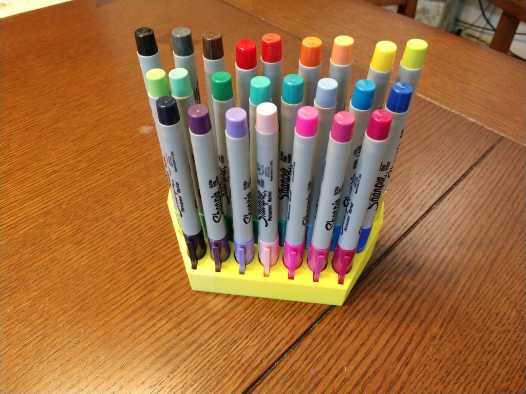 Free STL file 24 Sharpie Ultra Fine holder 👨‍🎨 ・3D printable object to ...