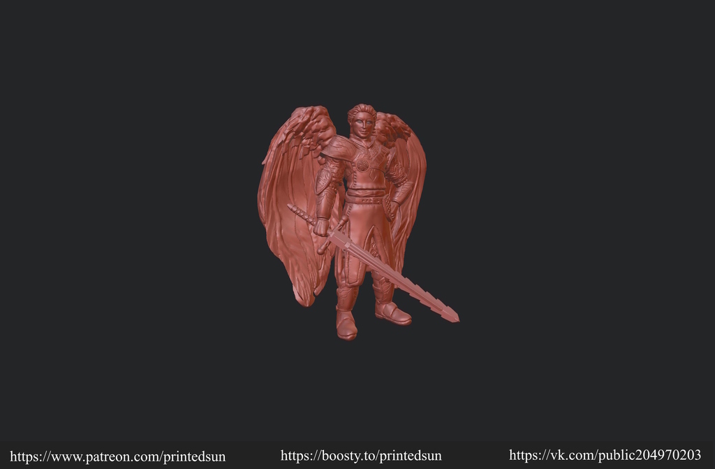 🧞‍♂️ Human/Aasimar Fighter・Free 3D File for ・Cults