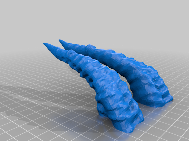 🐉 Dragon Horns・Free 3D File for ・Cults