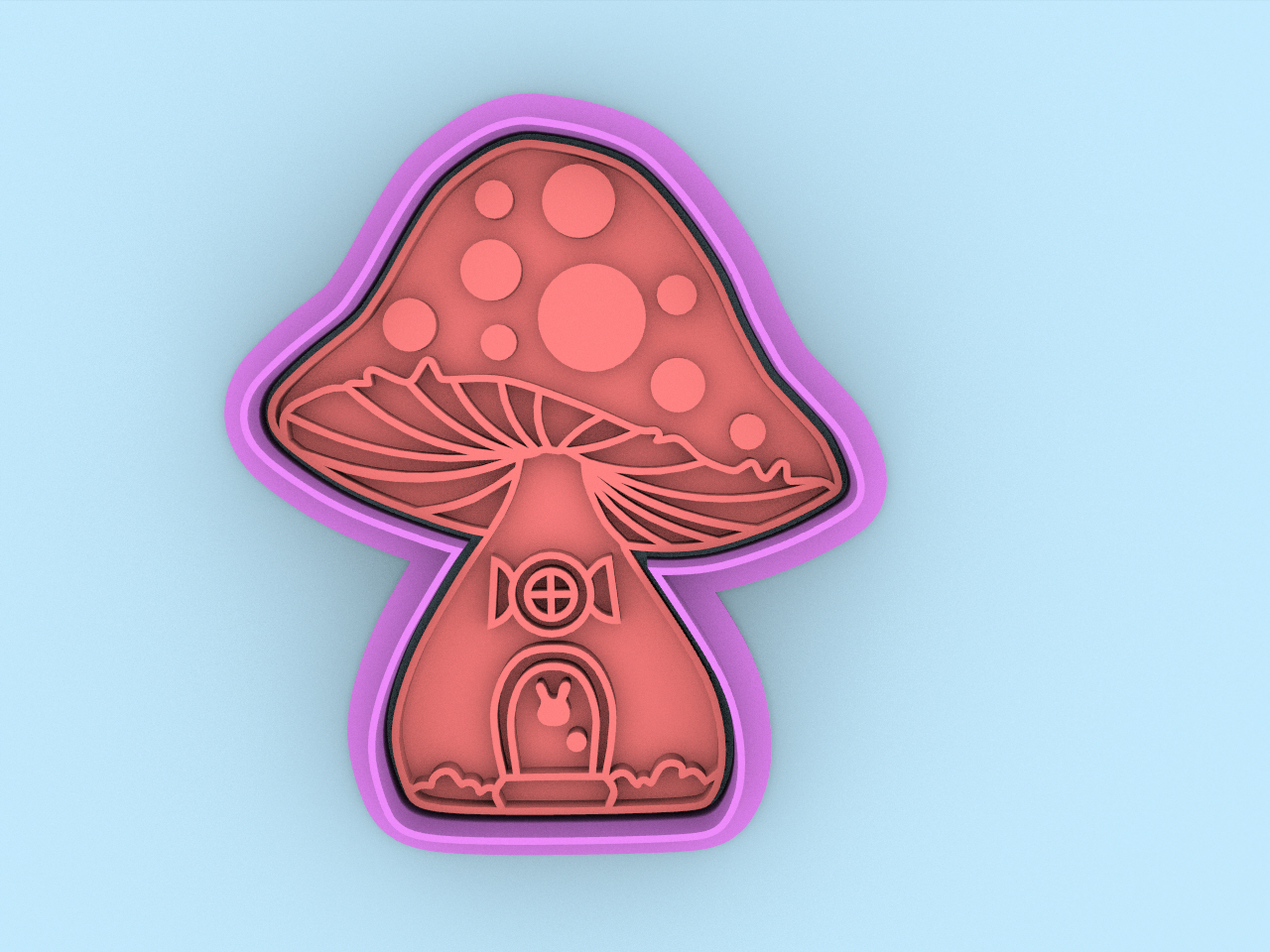 STL file COOKIE CUTTER MUSHROOM - COOKIE CUTTER MUSHROOM HOUSE 🍪 ・3D ...