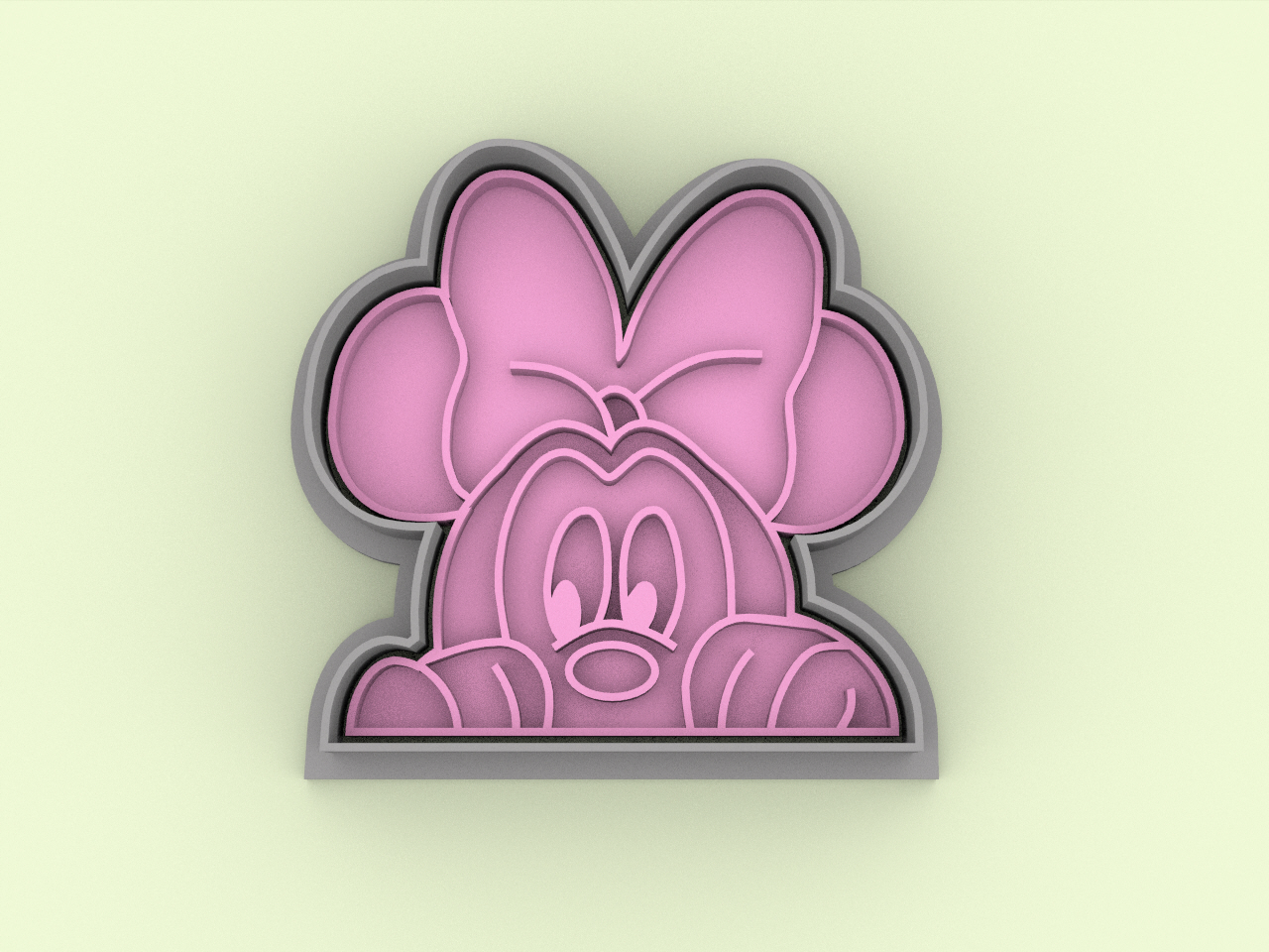 🐁 Cutter Minnie Mouse - Cutter Minnie Mouse・ STL File for ・Cults