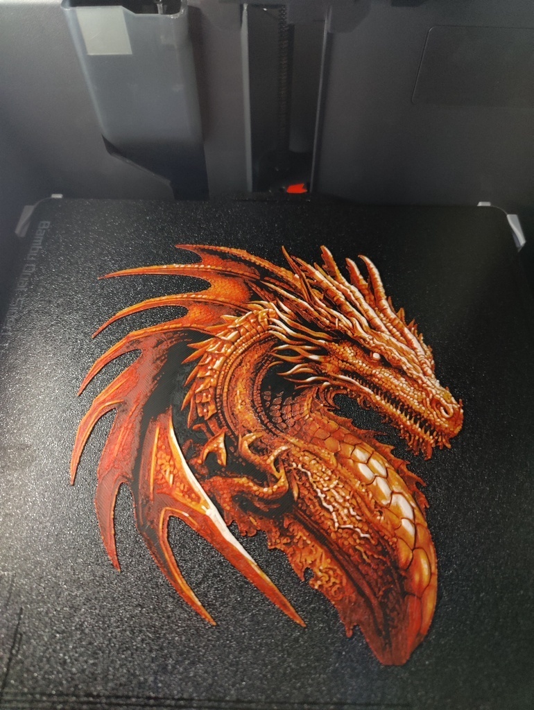 🐉 HueForge Dragon・Free STL File for ・Cults