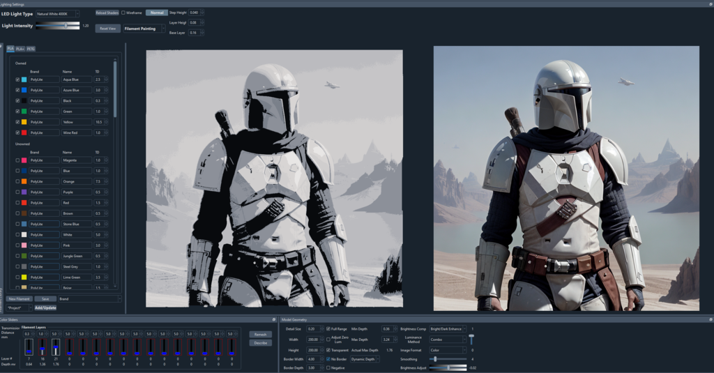 Free 3D file HueForge Mandalorian 🎨 ・3D print object to download・Cults