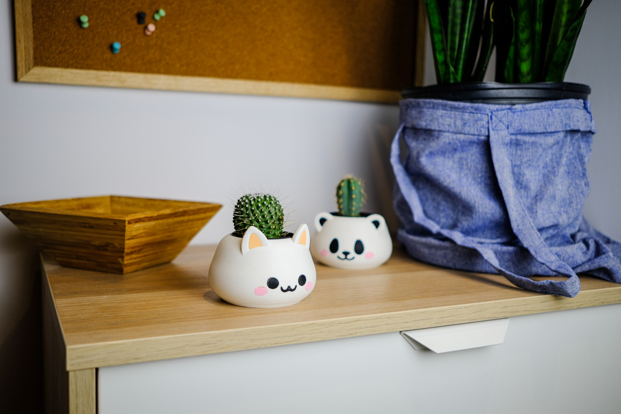 🐱 Cute Cat Planter・ STL File for ・Cults