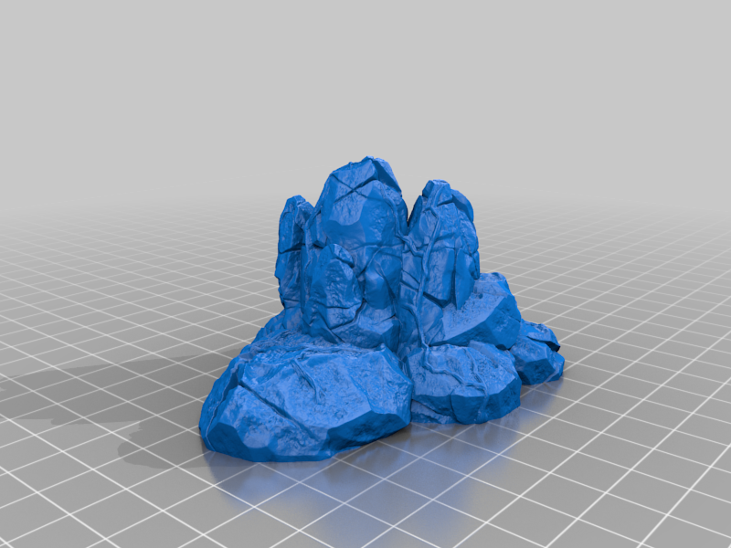 🪨 Kickstarter Sample - Fantasy Rock Collection・Free STL File for ・Cults