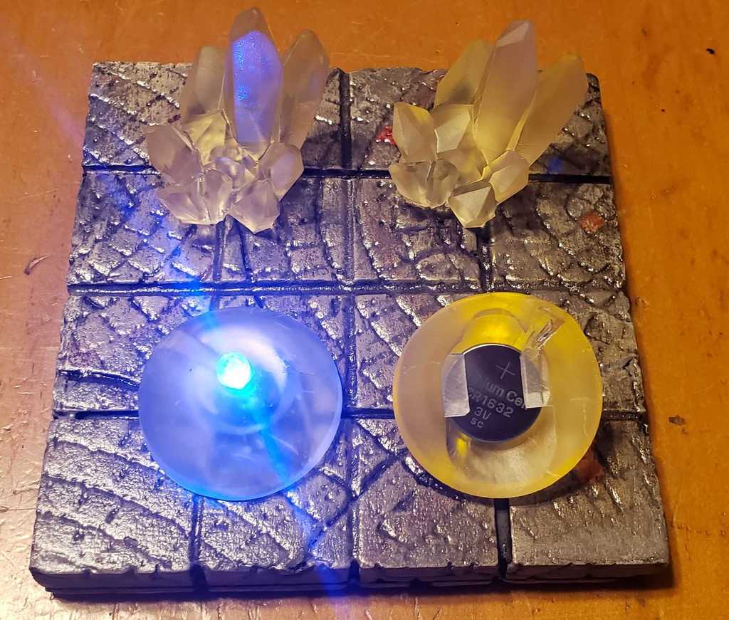 🎲 LED Base with Crystals, Mushrooms and more - 28mm tabletop gaming ...