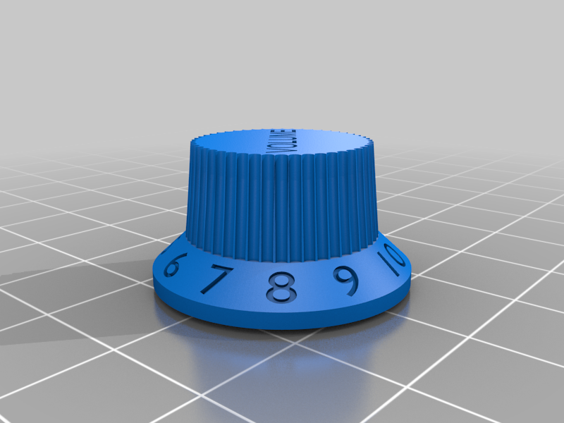 Free 3D file Tone and Volume Guitar knobs that go to 11 🎸 ・3D printable ...