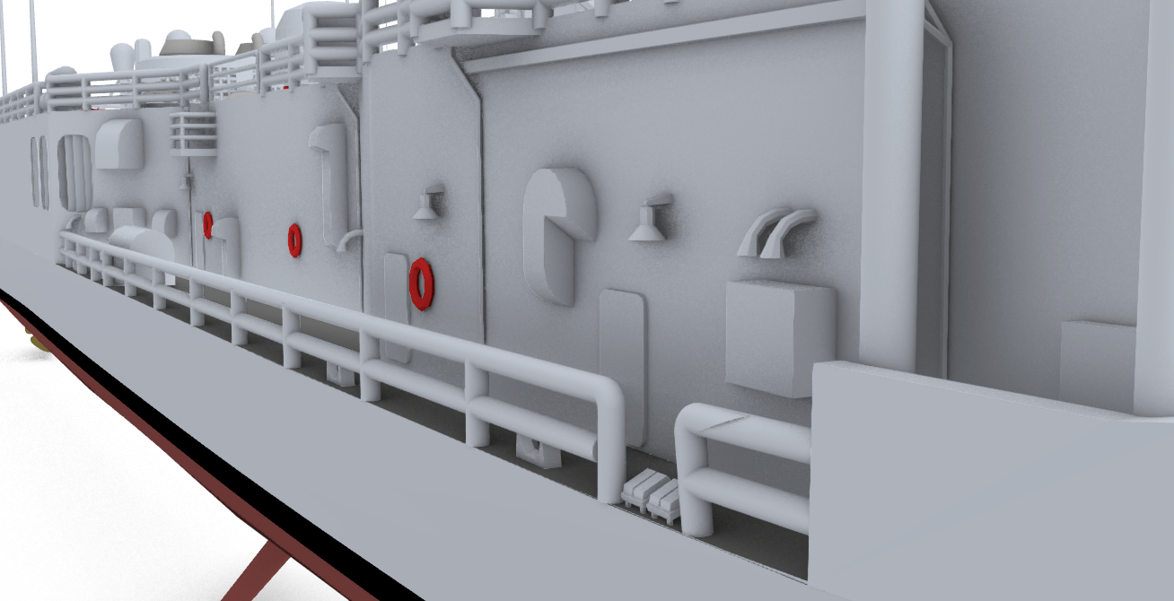 🛥️ MODERNIZED LEGENDARY EX US OLIVER HAZARD PERRY CLASS FRIGATE 3D ...