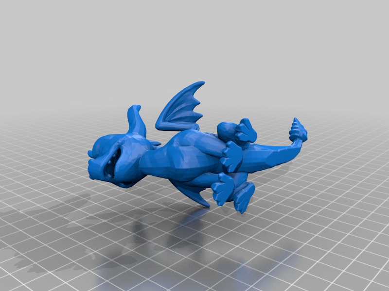 🐉 Spyro the Dragon happy pose・Free 3D File for ・Cults