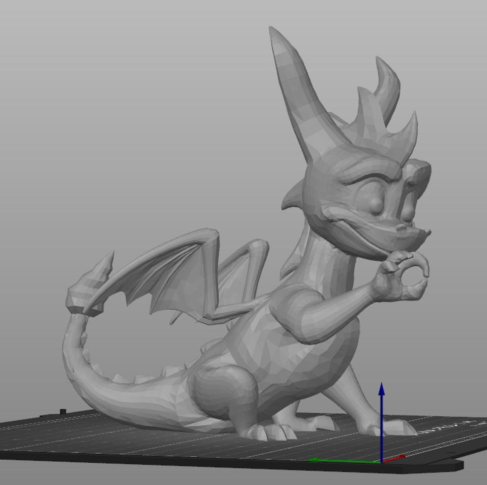 3D-Datei Spyro der Drache (Posen: Okay) monochrom kostenlos 🗿 ・3D ...