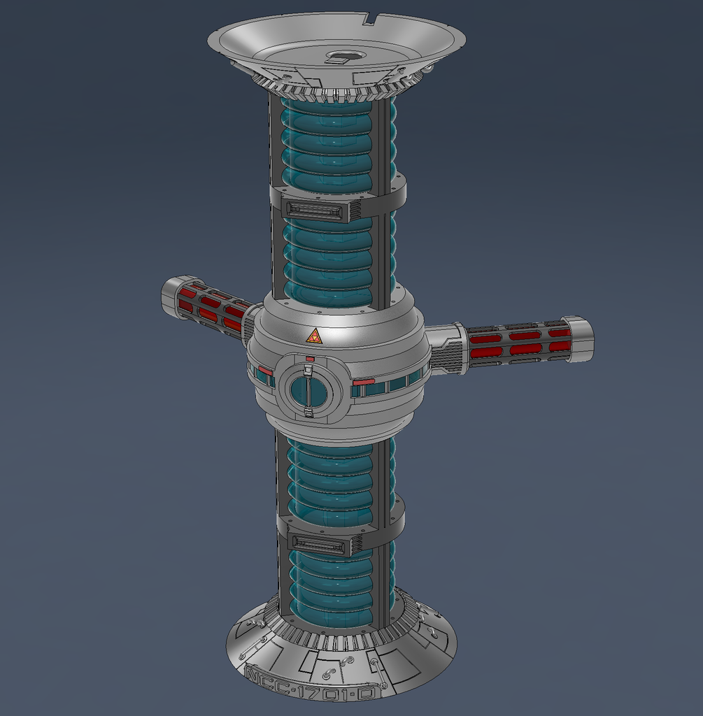 Archivo 3D gratuito NCC-1701-D Enterprise Reactor de núcleo Warp 🖖 ...