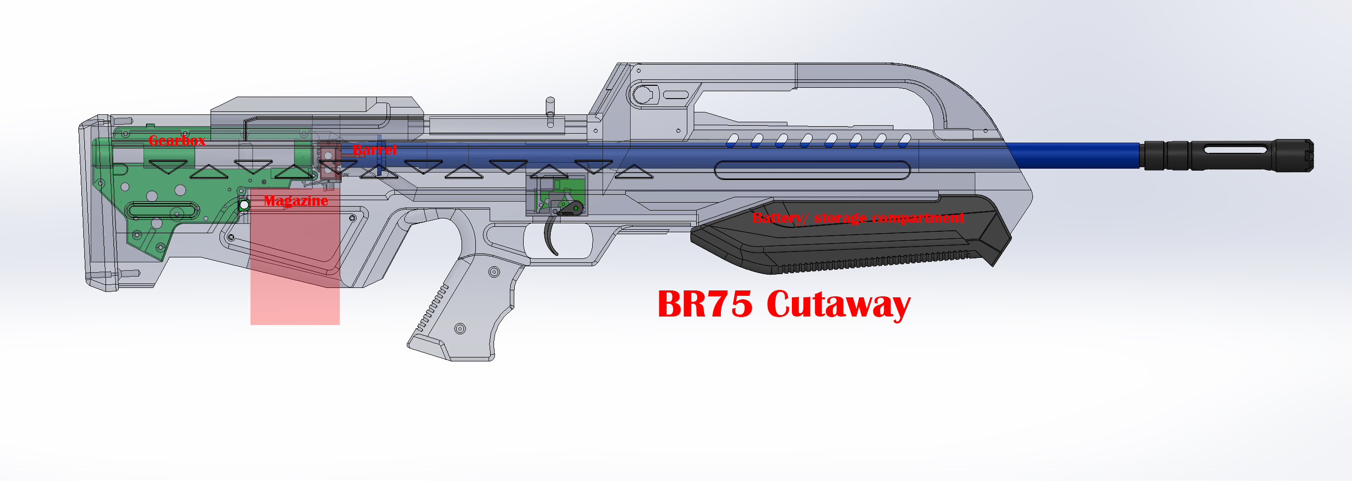 🔫 BR 75 Airsoft・ 3D File for ・Cults