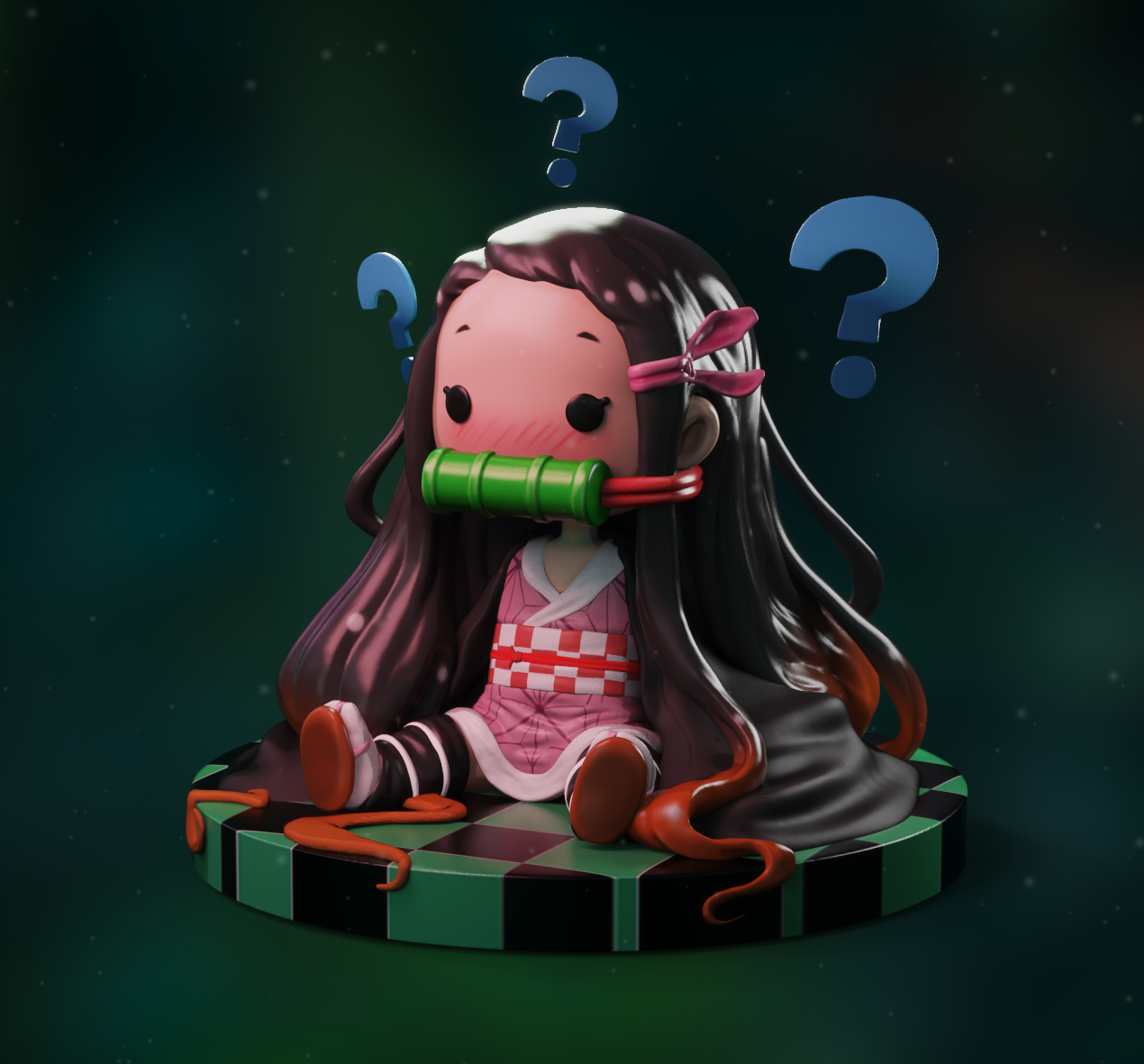 Archivo STL Chibi Nezuko 👾 ・Modelo para descargar y imprimir en 3D・Cults
