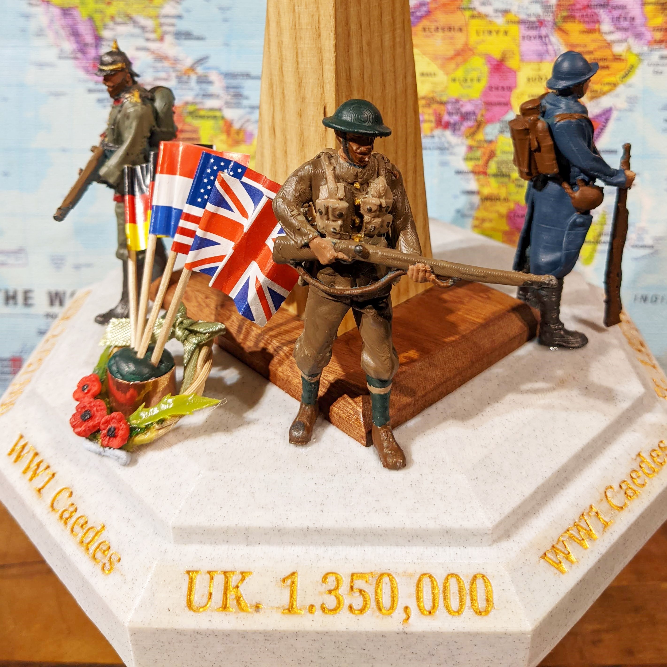 3D printing Total war 1915 - Free WW1 soldiers (French, UK, US, German ...