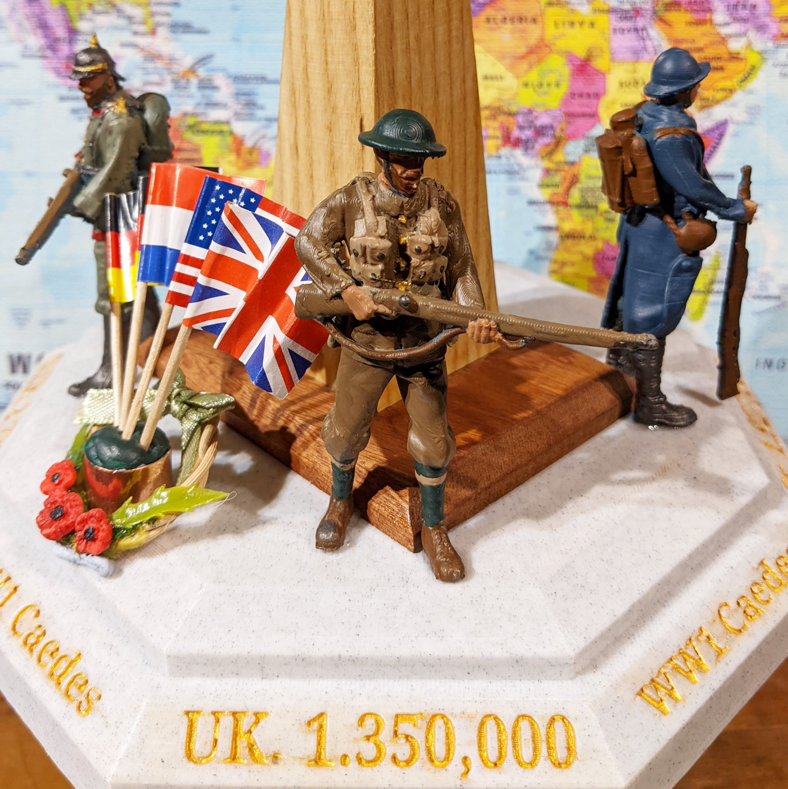 3D printing Total war 1915 - Free WW1 soldiers (French, UK, US, German ...