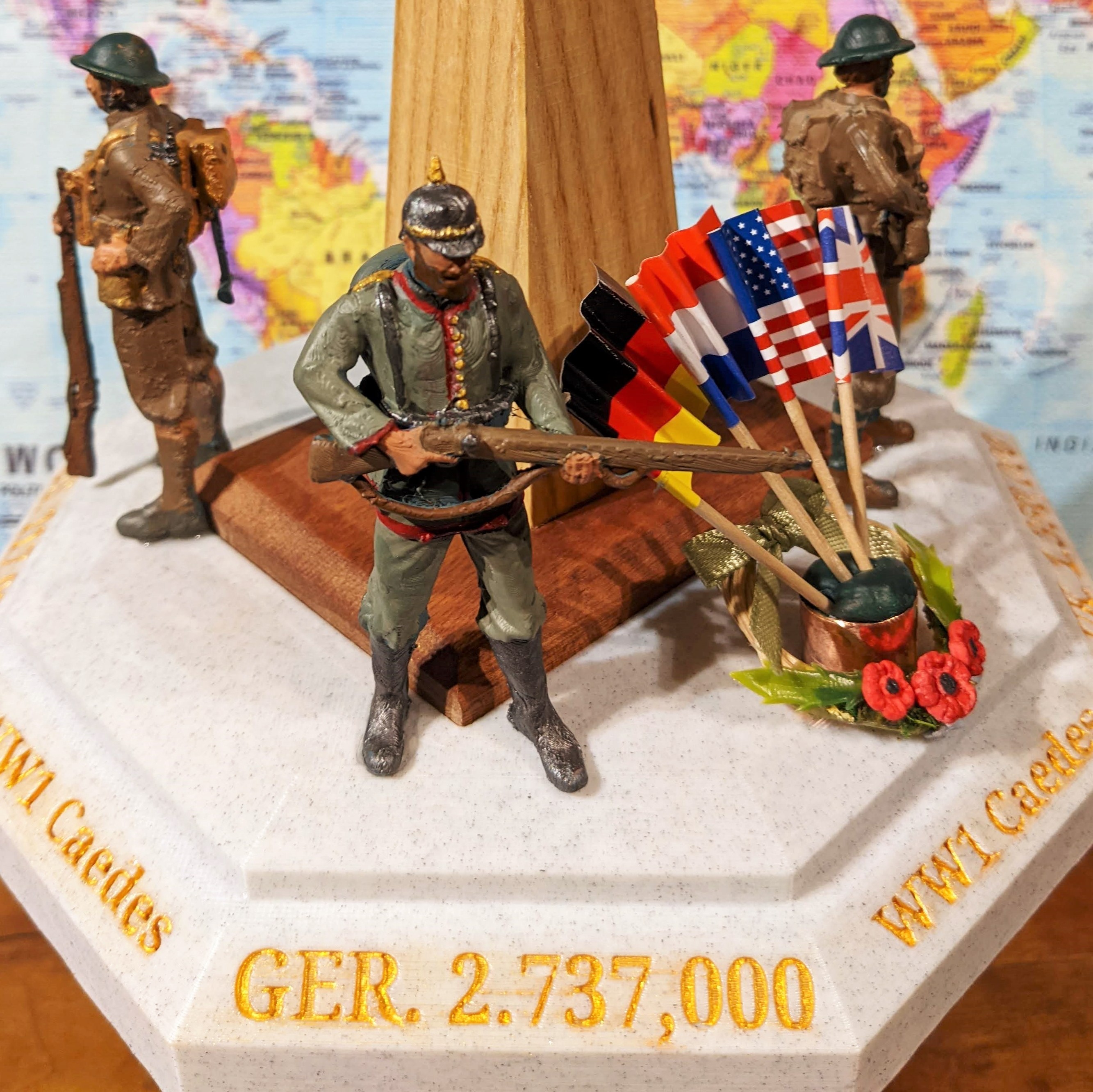 3D printing Total war 1915 - Free WW1 soldiers (French, UK, US, German ...