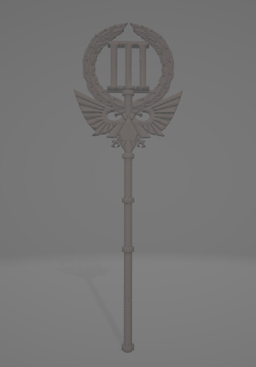 🚸 Children of the Emperor Banner Pole (Prototype)・Free OBJ File for ・Cults