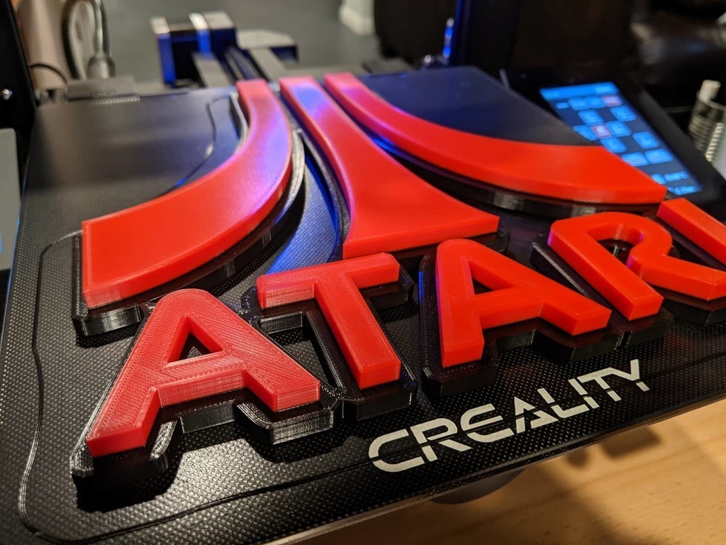 🎲 Atari Logo HD Reinforced・Free 3D File for ・Cults