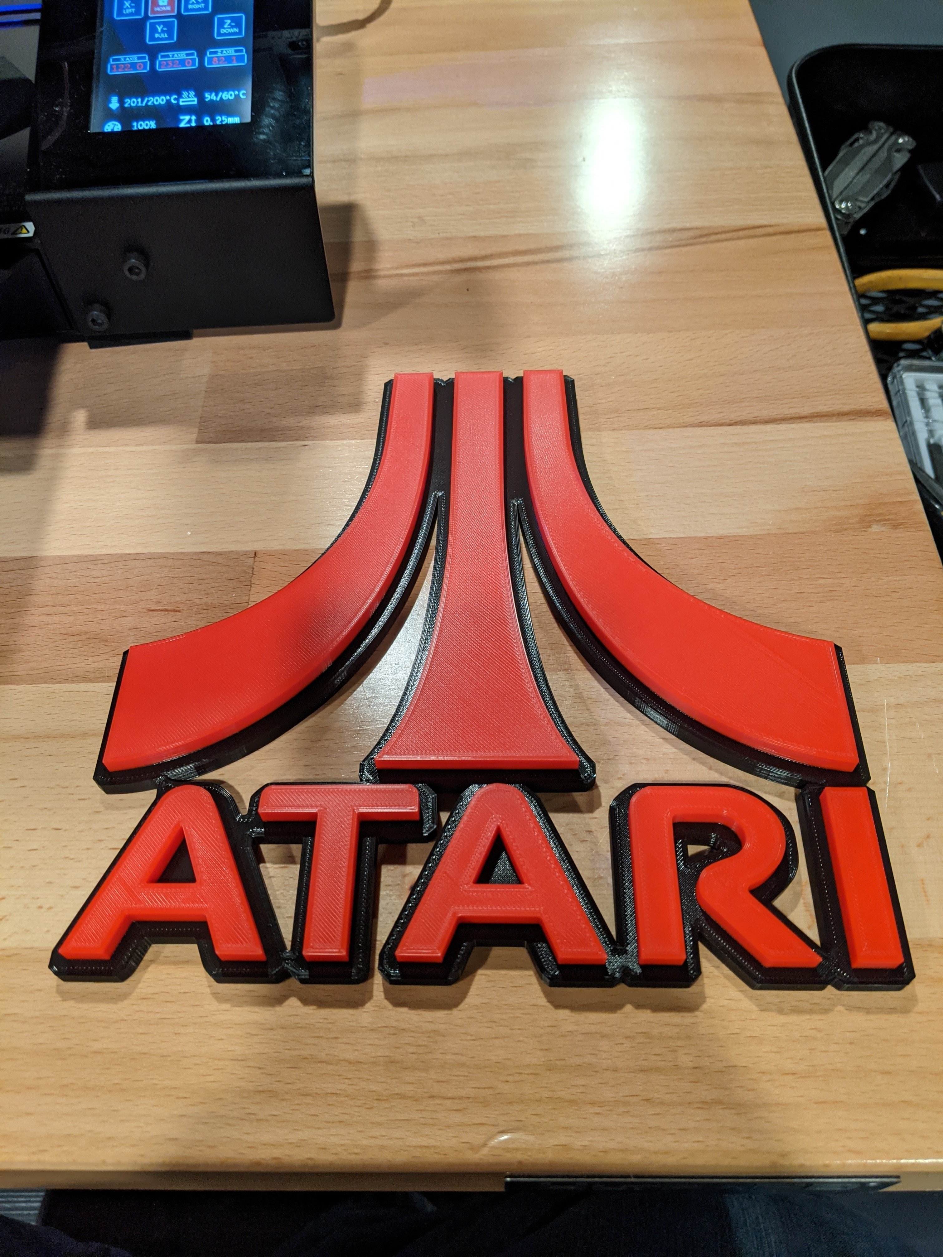 3D printable Atari Logo HD Reinforced・Cults
